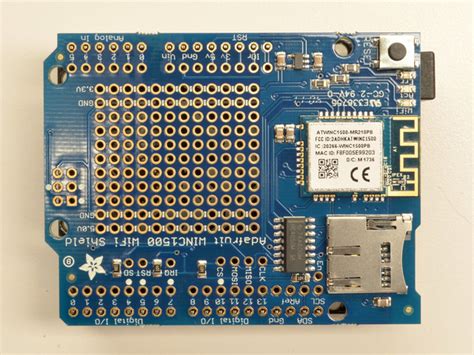 Assembly Adafruit Winc1500 Wifi Shield For Arduino Adafruit