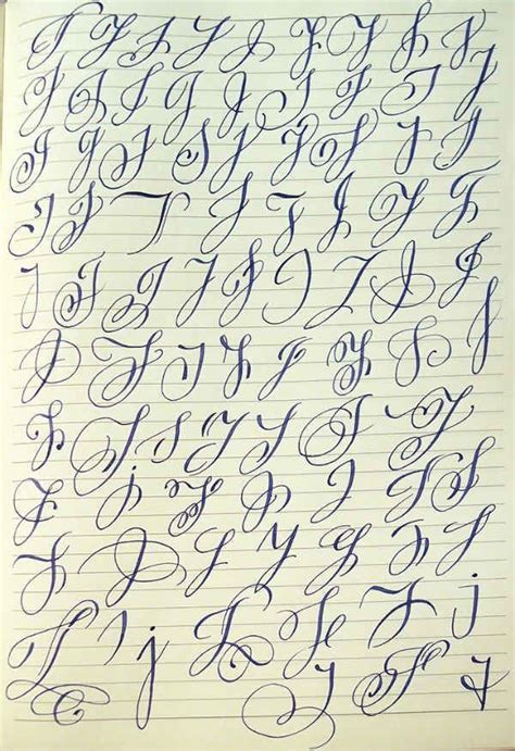 Красивый почерк алфавит на русском английском языке Фото Буквы алфавита Алфавит