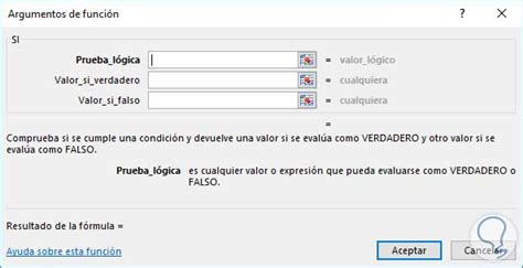 Cómo usar fórmula declaración IF con ejemplos Excel 2016 Solvetic