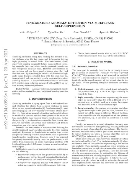 fine grained anomaly detection via multi task self supervision deepai
