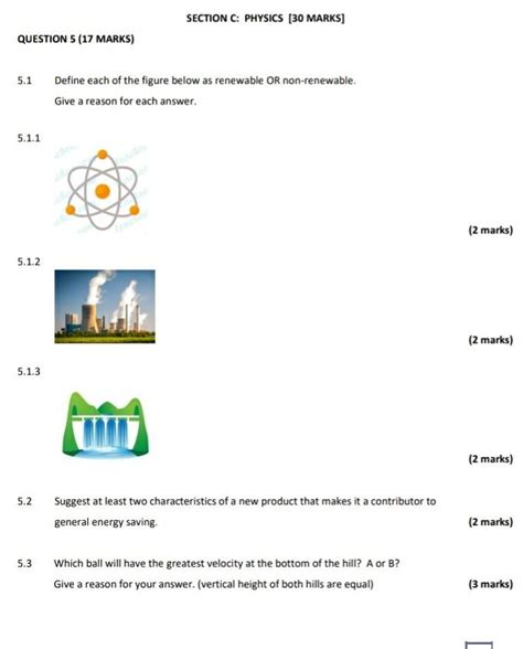 Solved SECTION C PHYSICS MARKS QUESTION MARKS Chegg