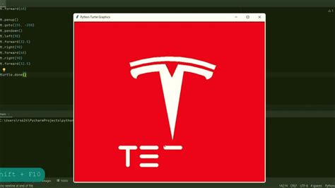 Tesla Logo In Python Turtle Youtube