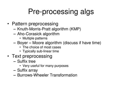 Exact String Matching Algorithms Ppt Download