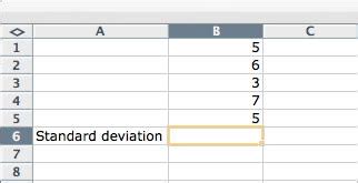 Excel Standard Deviation