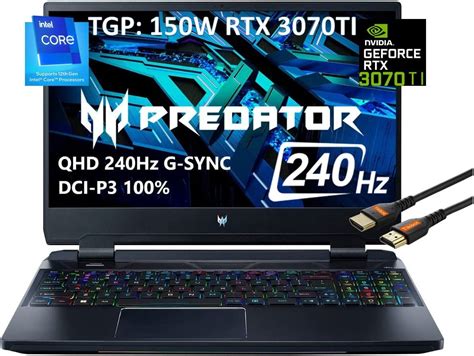 Acer Predator Helios 300 I7 12700h · Geforce Rtx 3070 Ti Laptop · 15 6” Qhd 2560 X 1440