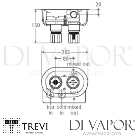 Trevi E9105AA Boost Exposed Mains Pressure Shower Valve And Elipse EV Single Function Kit Spare