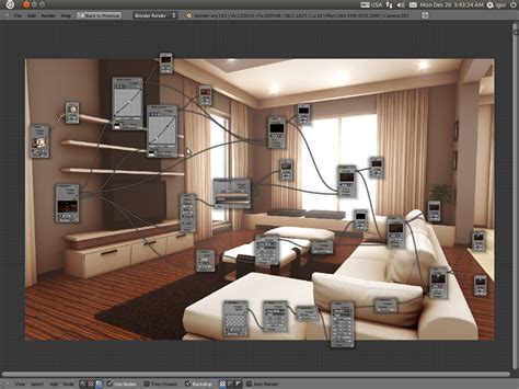 TutorialField Blogspot Blender Internal Render Interior Design