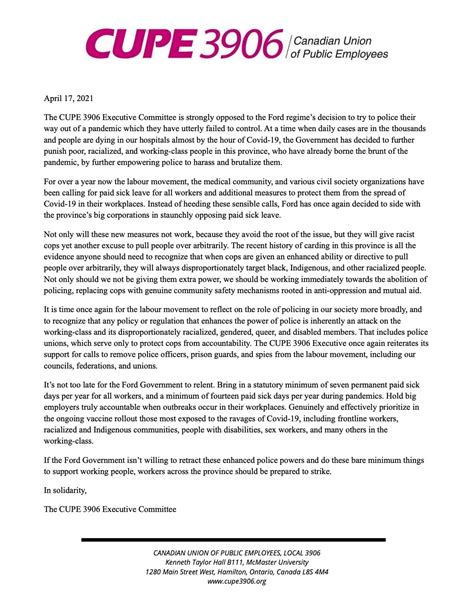 Cupe 3906 Home Facebook