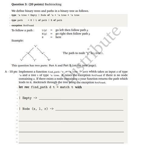 Question 3 20 Points Backtracking We Define Binary