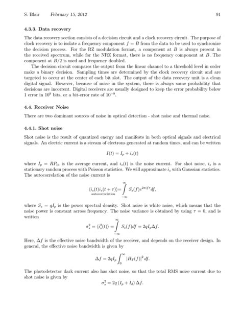 Noise In Detection