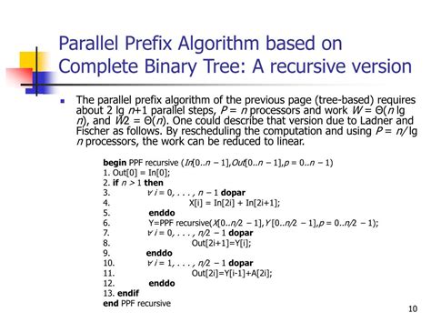 Ppt Lecture 7 Pram Algorithm Parallel Prefix Powerpoint Presentation