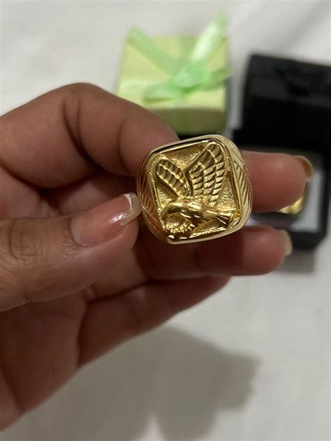 Eagles Kuya Ate Gold Ring Size 10 Luxury Accessories On Carousell