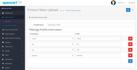 Opencart Csv Xml Xls Bulk Import Product Mass Upload