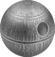 "Звезда смерти. Звездные войны 3D Сфера" 2024 г., 300 г ч. серебра ...