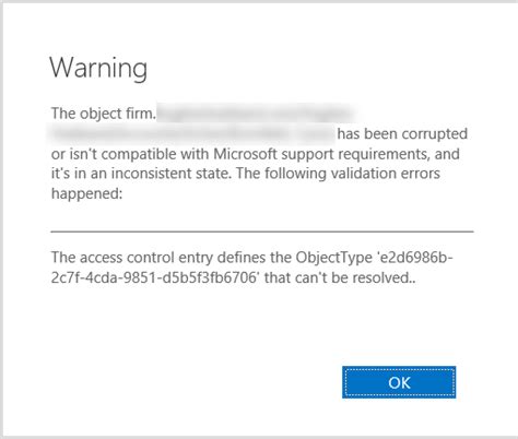 Warning The Object Has Been Corrupted Software And Applications Spiceworks Community