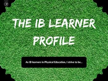 IB PYP And MYP Physical Education Learner Profile Posters By Down With PE