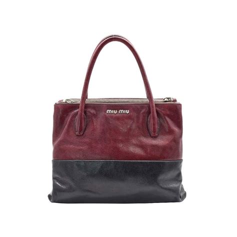 [정품]miumiu 미우미우 투톤 스퀘어 토트백 [보 헬로마켓