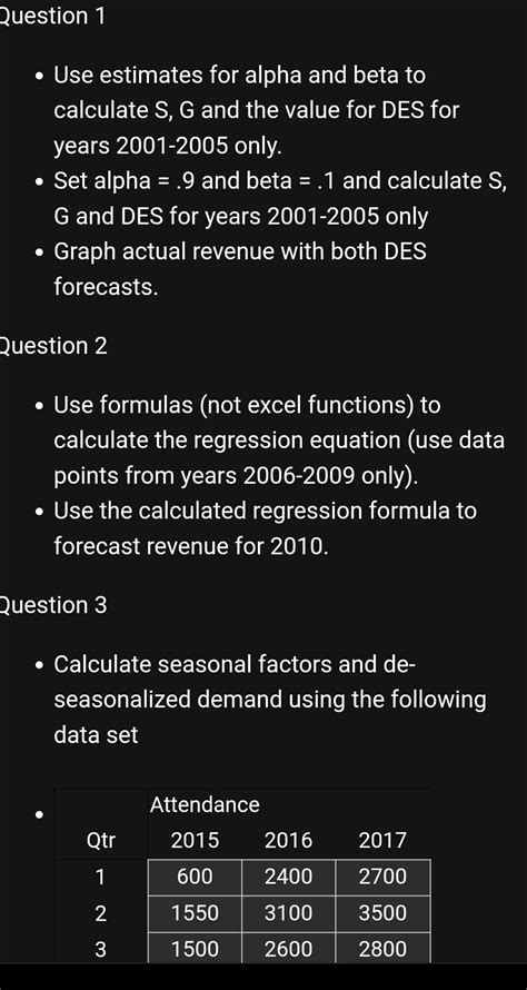 Use Estimates For Alpha And Beta To Calculate S G Chegg Com
