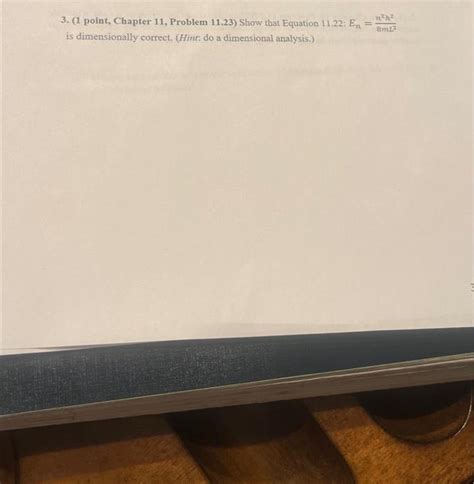 Solved Point Chapter Problem Show That Chegg Com