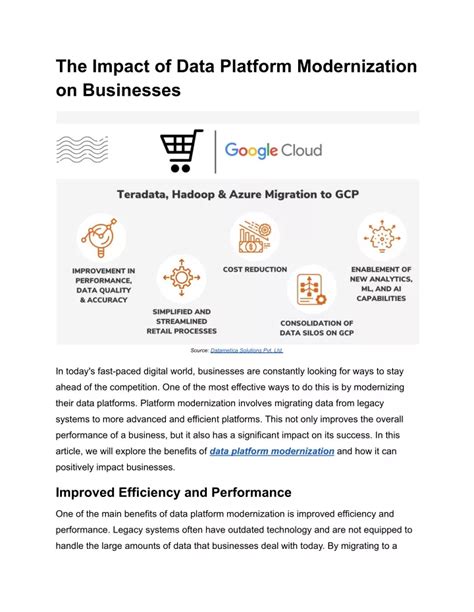 Ppt The Impact Of Data Platform Modernization On Businesses Powerpoint Presentation Id 13054182