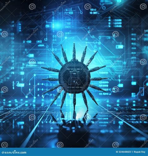 Computer Hardware Cpu And Circuit Board With Microchip Technology