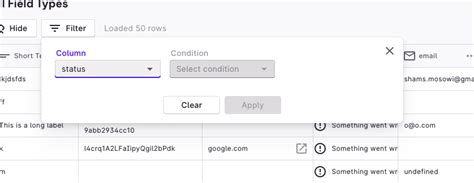 Field Filter UI Update Status Field Issue 527 Rowyio Rowy GitHub