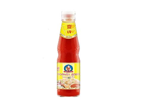 ตราเด็กสมบูรณ์ ซอสพริกสูตรเจ 360 ก Dek Som Boon Brand Vegetarian Chili Sauce 360 G Deksomboon