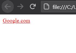 HTML Change Link Color Inline Hyperlink Anchor Tag Href Example Code