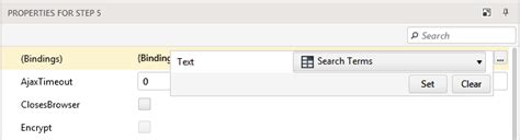 Attach Columns To Input Values Progress Test Studio