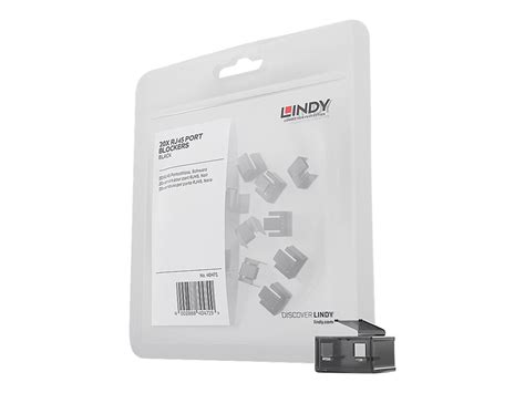Lindy Port Blocker Rj45 Black 20 Pack Without Key 40471 Dustin Dk