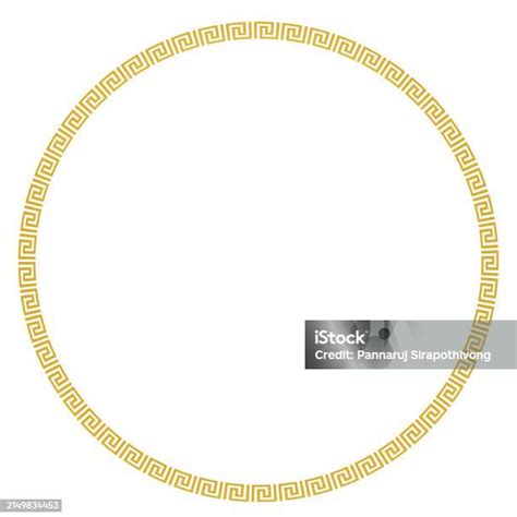 원 모양 그리스 황금 프레임 장식 테두리 완벽 한 사행 패턴 럭셔리 장식 황금 프레임 골드 액자 황금 프레임 장식 테두리 장식 골동품 그리스 스타일 골드 사행 0명에 대한