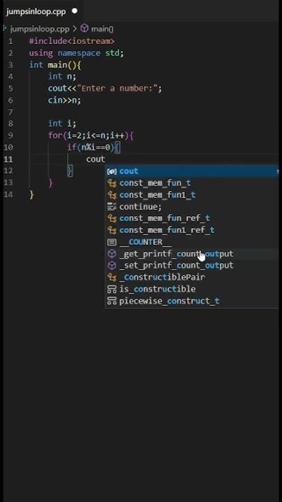 Cpp Program To Check If A Given Number Is Prime Or Not C Vscode Youtube