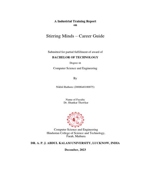 Summer Training Report Download Free Pdf Html World Wide Web