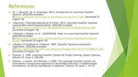 Ppt Learning Classifier Systems Powerpoint Presentation Free