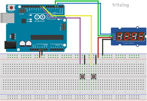 Stoppuhr Mit Arduino Und Segmentanzeige Arduinotm1637