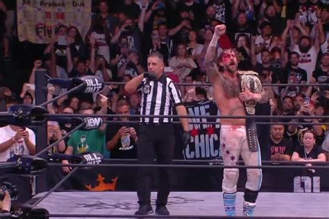Cm Punk Wins Aew World Championship For A Second Time At Aew All Out