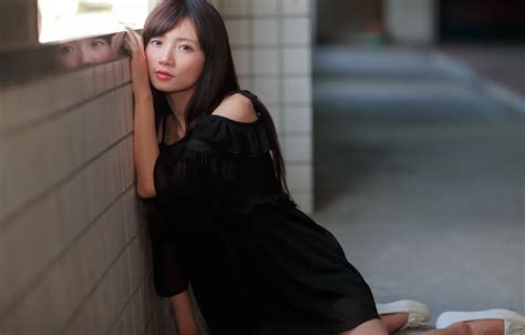 Wallpaper Look Girl Face Pose Hair Corridor For Mobile And Desktop
