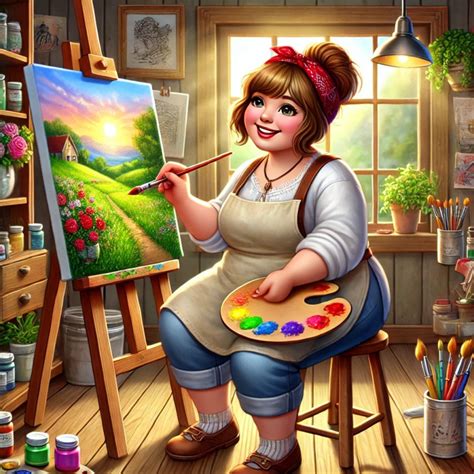 Fat Lady Painting