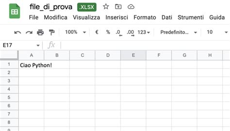 Come Creare Un File Excel Con Python