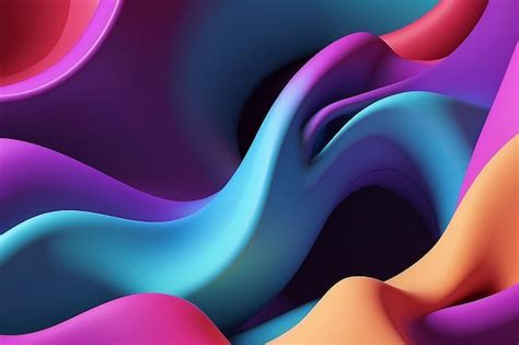 Premium Photo Abstract Fluid 3d Render Of Geometry Background
