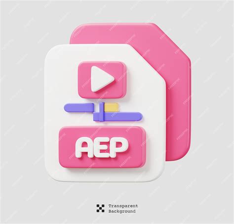 Premium Psd Aep File Document File Type Icon Files Format And Document Concept 3d Render