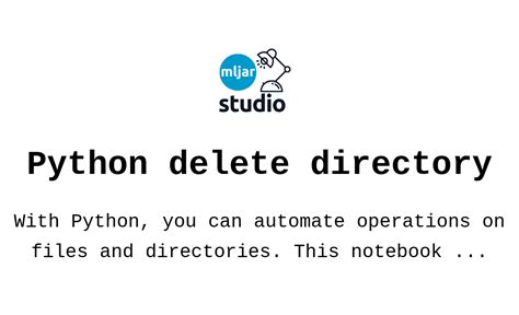 Python Delete Directory