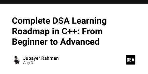 Complete Dsa Learning Roadmap In C From Beginner To Advanced Dev