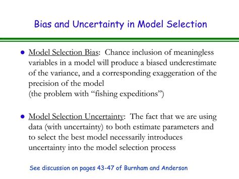 ppt lecture 4 model selection and multimodel inference powerpoint
