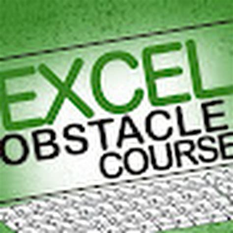 excel obstacle course youtube