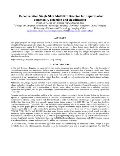 pdf deconvolution single shot multibox detector for · supermarket