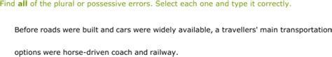 ixl identify and correct errors with plural and possessive nouns