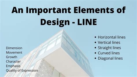An Important Elements Of Design LINE The Archspace