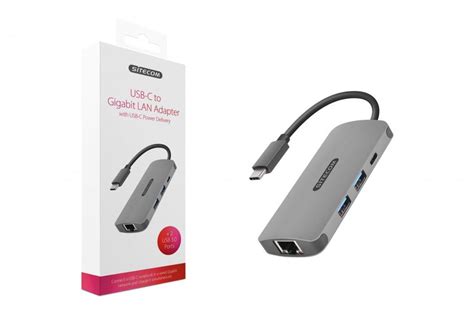 Sitecom USB C To Gigabit LAN Adapteris With USB C To Power Delivery 2 USB 3 0 Ports Modelis