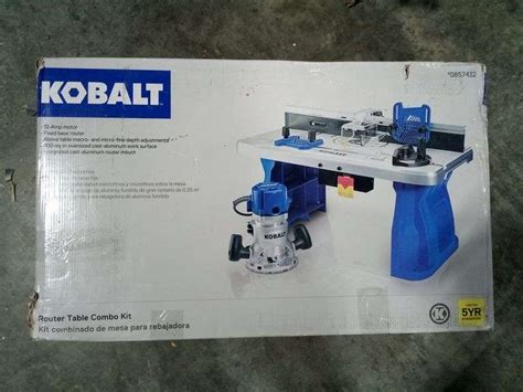Kobalt 0857432 1 4 And 1 2 12 Amp Fixed Corded Router With Table Dutch Goat